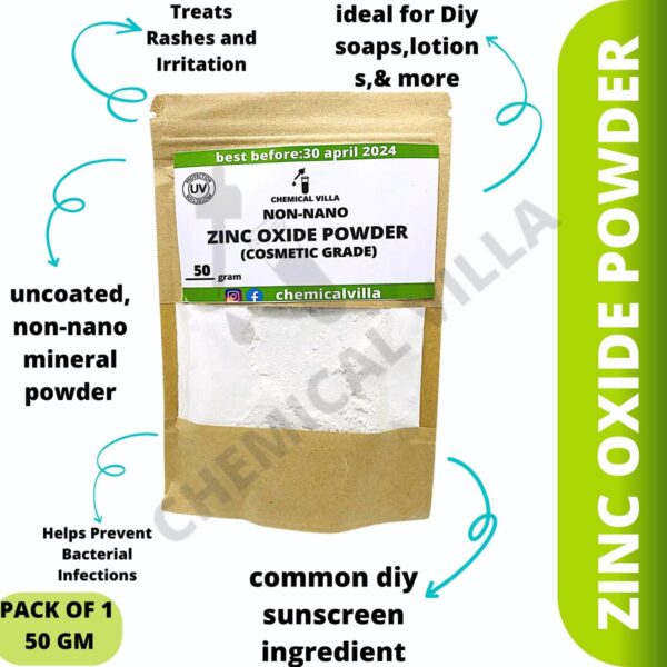 Zinc Oxide Powder 50 gram (Sunscreen Powder) – Chemical Villa